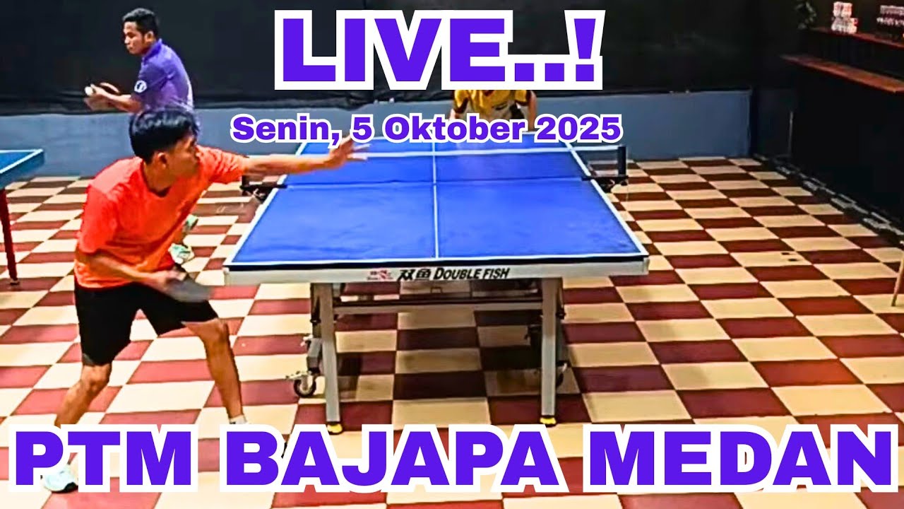LIVE‼️PTM BAJAPA MEDAN, Silaturahim Tenis meja #pingpong #tenismeja # ...