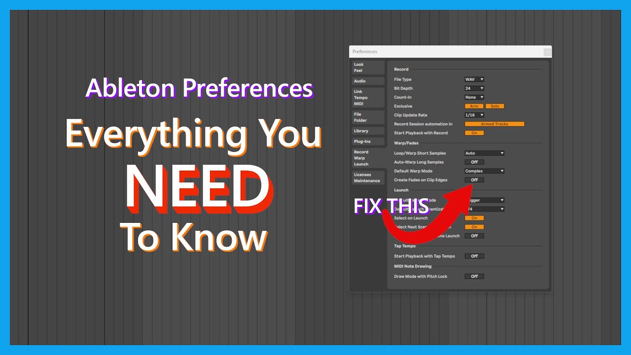 The COMPLETE GUIDE to Ableton PREFERENCES!! - YouTube