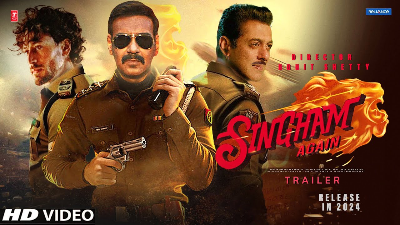 Singham Again Trailer | Ajay Devgan | Tiger Shroff | Salman Khan ...