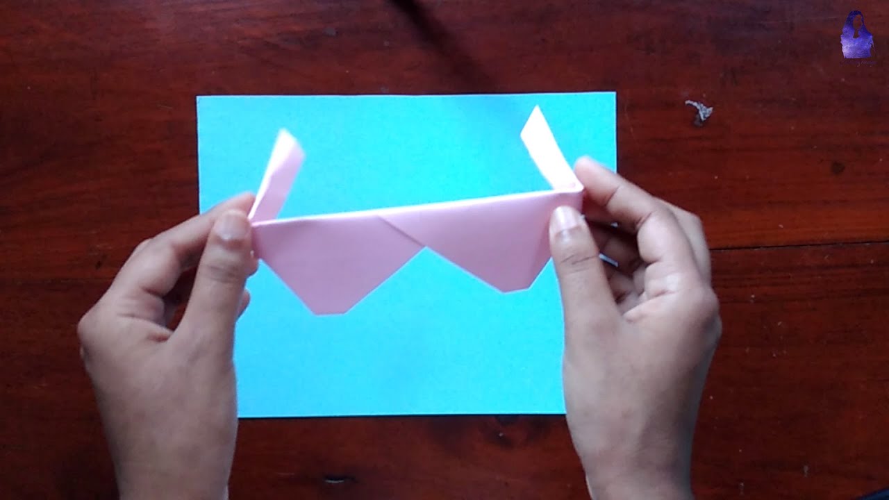 How to make Traditional Origami Sunglasses - Origami Spectacles ...