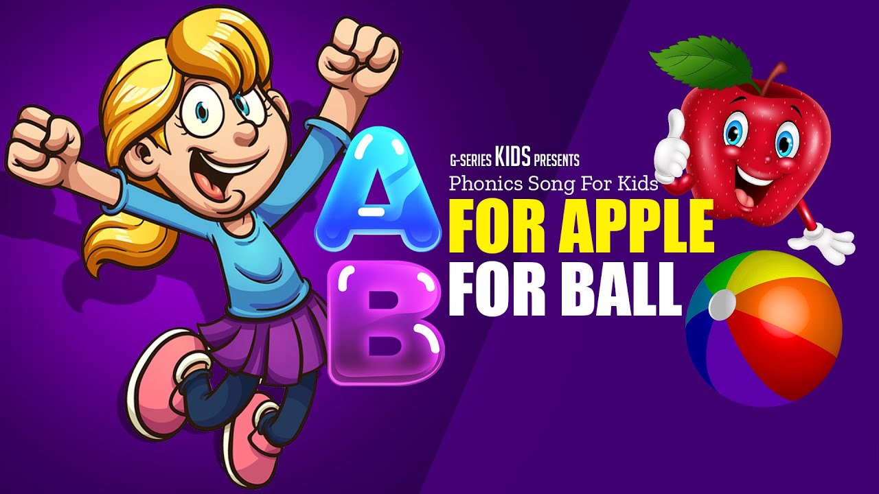 A For Apple B For Ball | Phonics Song | ABC Alphabet Songs with Sounds ...