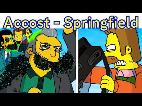 FNF Highest Quality Pibby Simpsons Song is Out!!! ACCOST [Anarchy at Springfield] + Cutscenes