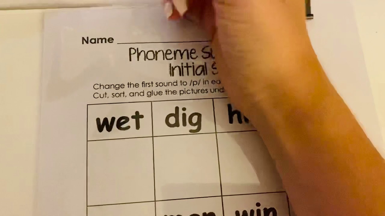Phoneme Substitution Initial Sound May 7th - YouTube