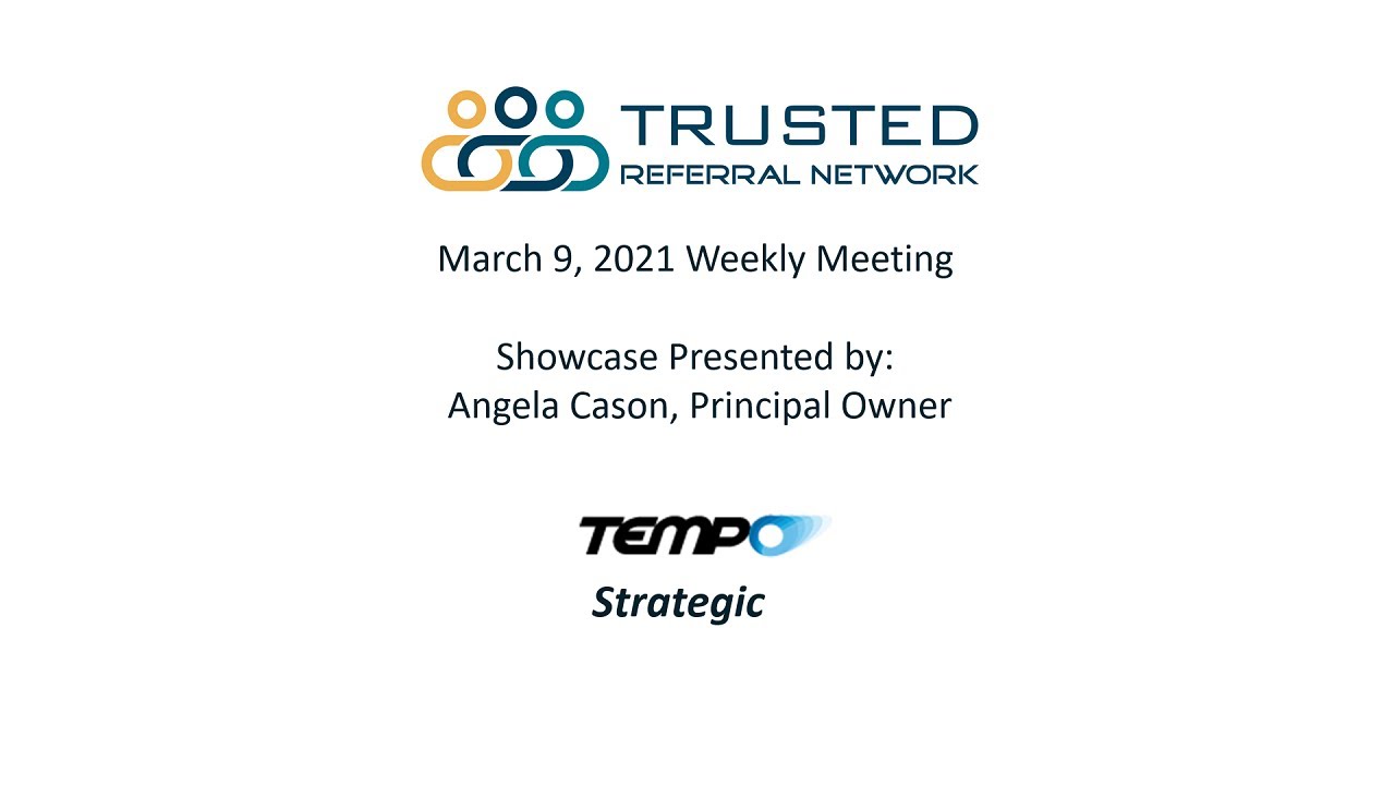 TRN Weekly Meeting 210309 - Angela Cason - YouTube