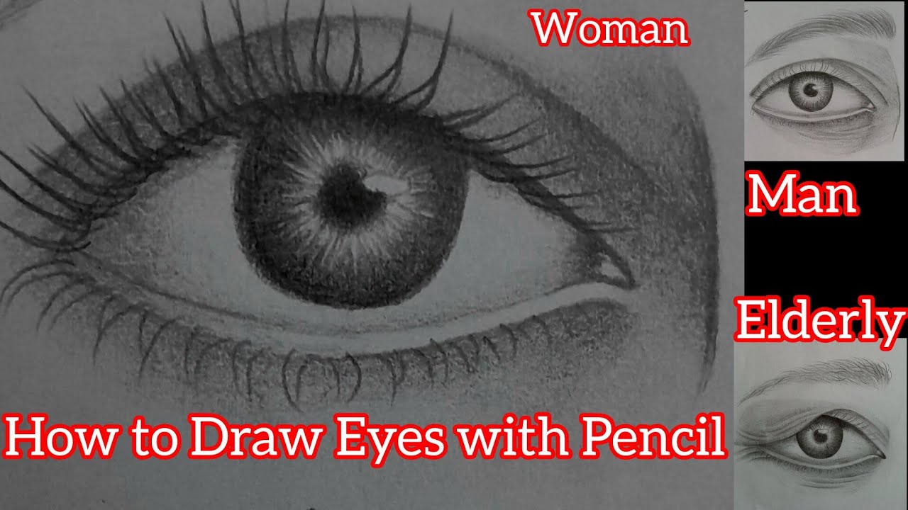 "How to Draw Realistic Eyes with Pencil – Step by Step Tutorial" - YouTube