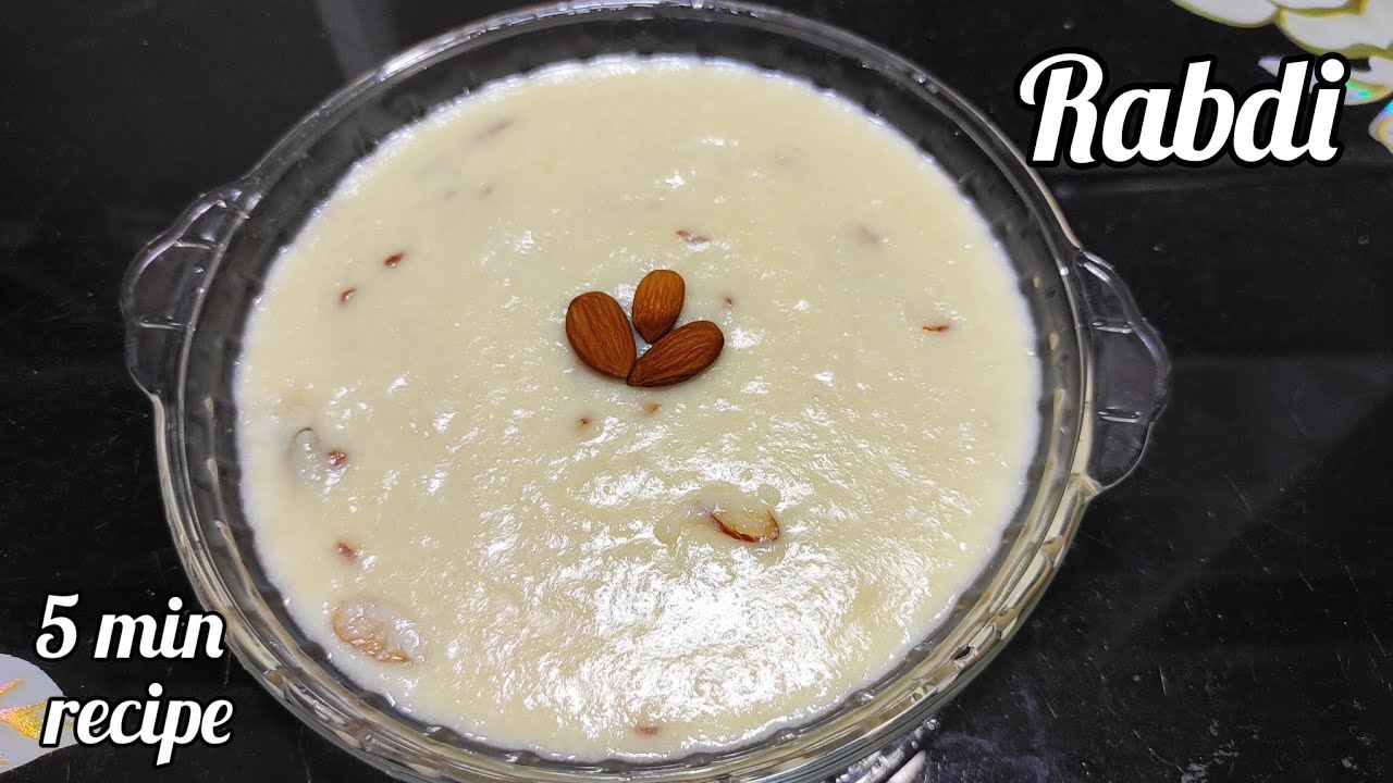 Rabdi recipe |Rabri in 5 mins |Instant Rabdi recipe|rabdi kaise banate ...