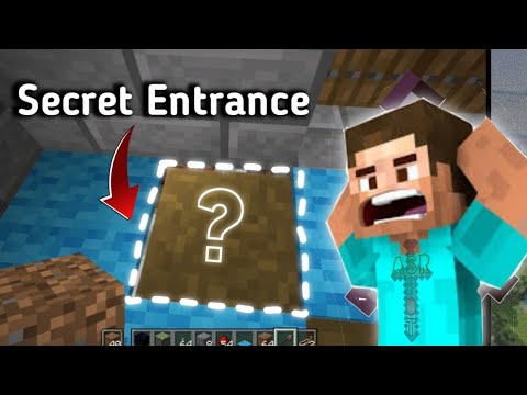 How to make a Secret Entrance in Minecraft | Minecraft Build Hacks ...