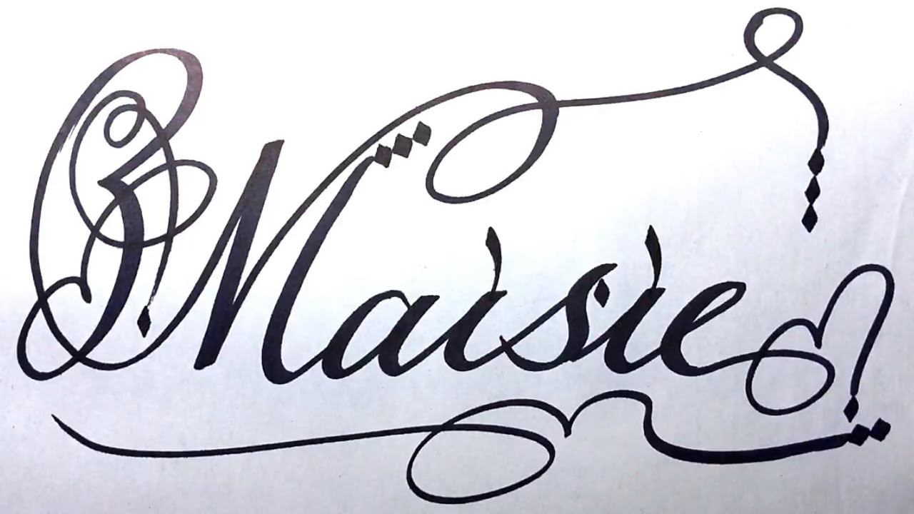 Maisie Name Signature Calligraphy Status | How to Cursive write with ...