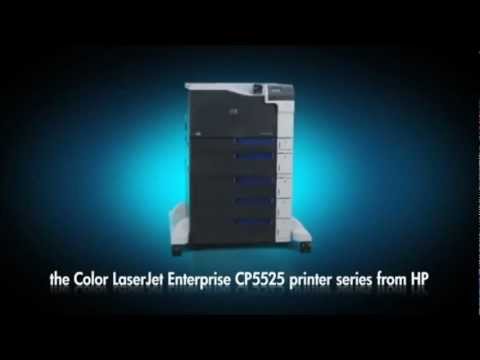 Impressora LaserJet Enterprise HP CP5525dn Laser Color Duplex e Rede ...