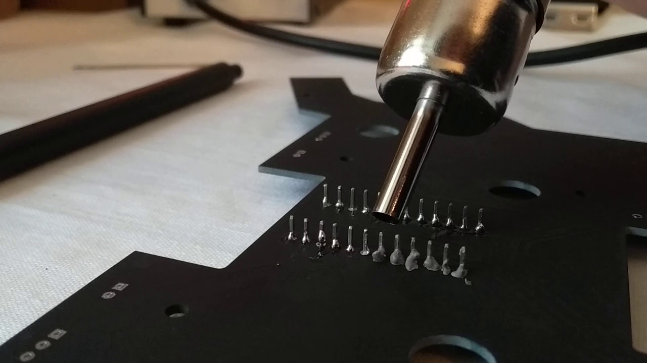 Soldering dip components - YouTube