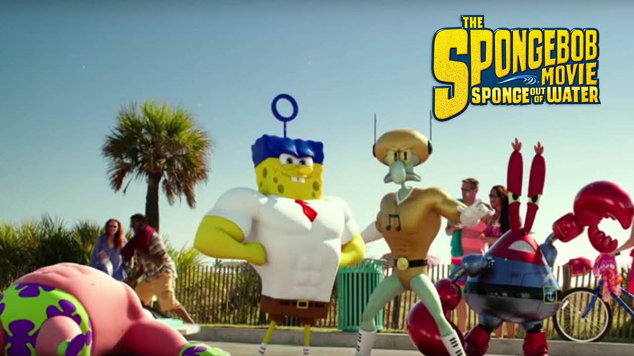 SPONGEBOB MOVIE - SPONGE OUT OF WATER - 3 Sing Alongs - YouTube