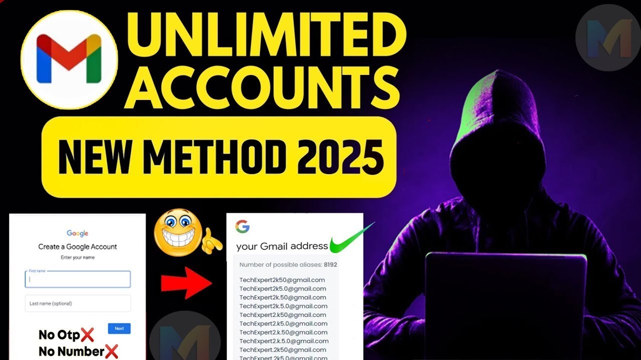 Unlimited Gmail Account Create ||How to Create Gmail || 100% Working Gmail Create Method 2025 ...