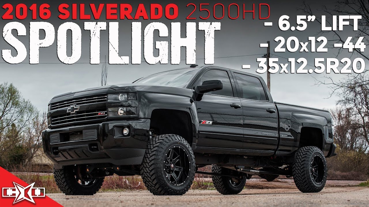 2016 CHEVY 2500HD BUILD! 6.5” Lift, 20x12’s, AND 35’s! - YouTube