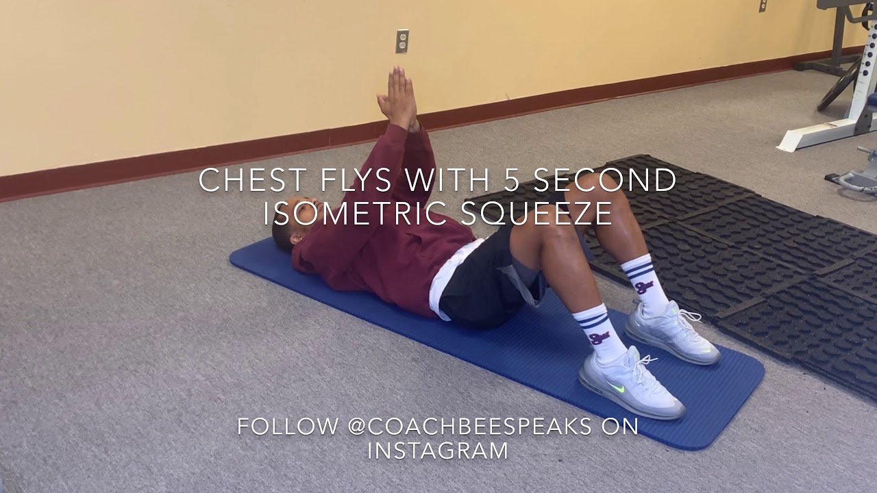 Chest Fly With 5 Second Isometric Squeeze - YouTube
