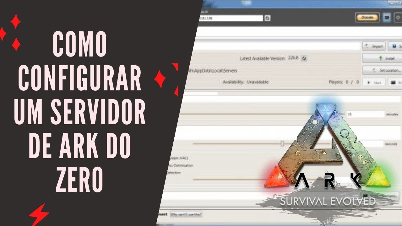 COMO CONFIGURAR ARK SERVER MANAGER - YouTube