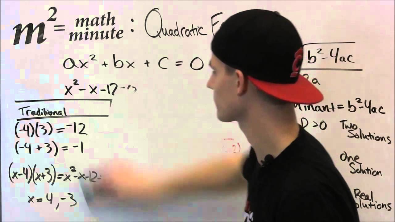 Quadratic Formula - YouTube