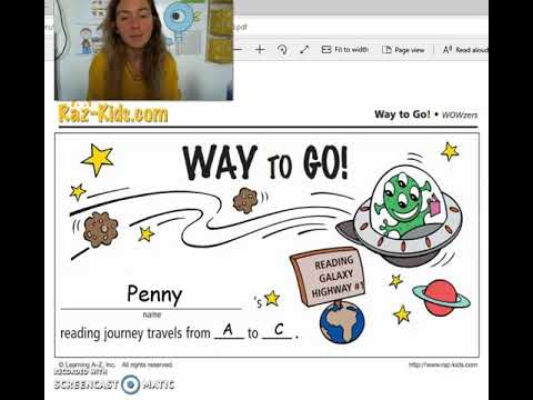 Raz Kids Certificate (18th April) - YouTube