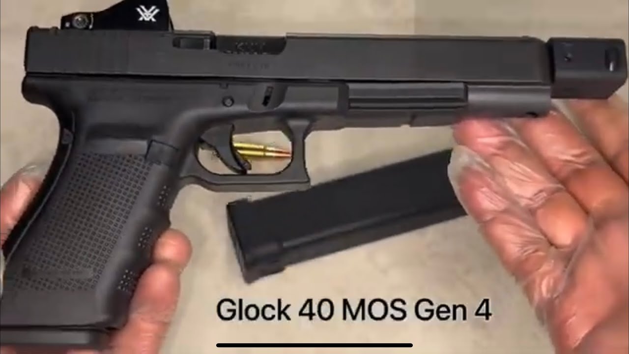 Glock 40 Gen4 Mos w/ Vortex Red Dot, KKM Match 10MM Barrel & Comp - YouTube