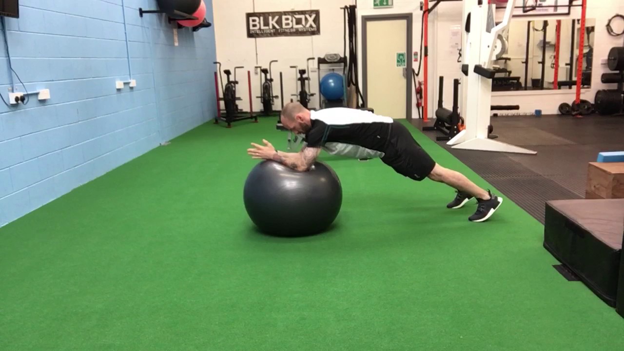 Ball Roll outs - elbows - YouTube