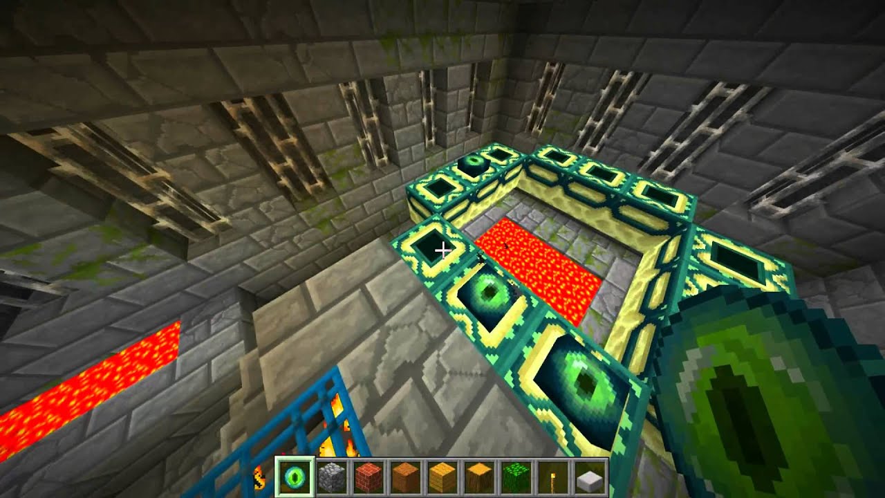 Minecraft 1.0. Stronghold At Spawn And NPC Village Seed - YouTube