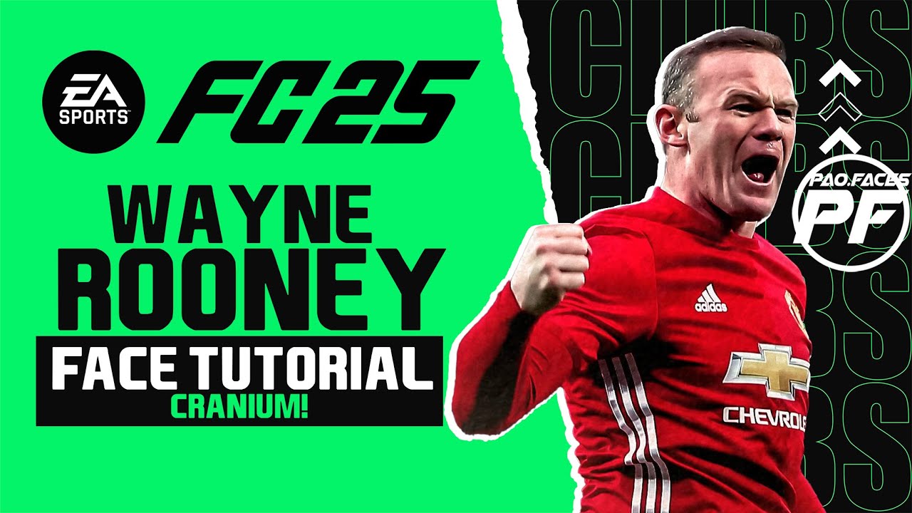 EA FC 25 WAYNE ROONEY FACE - Pro Clubs Face Creation - CAREER MODE ...