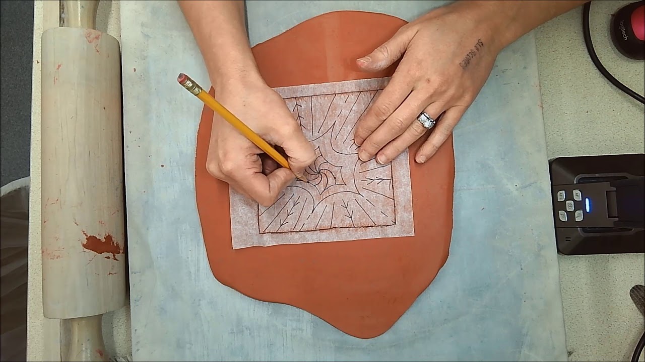 Mosaic Tile Creation (using air dry clay) - YouTube