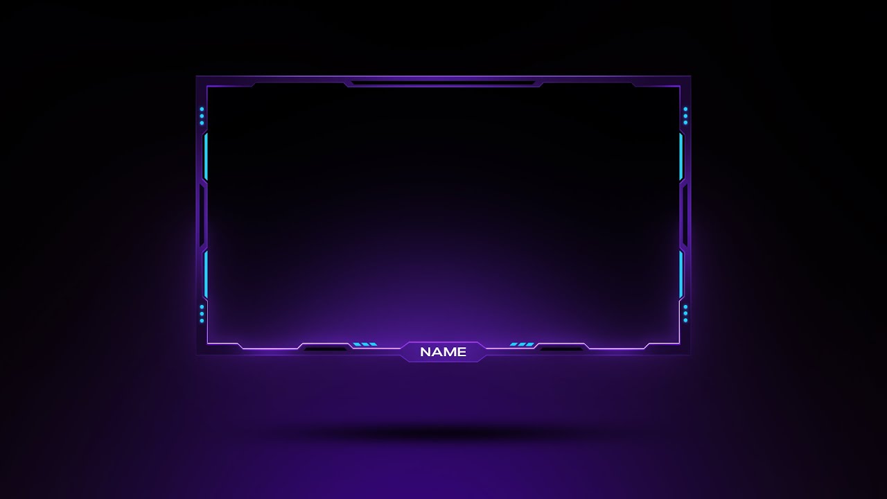 Clean Webcam Overlay Template For Streamers - YouTube