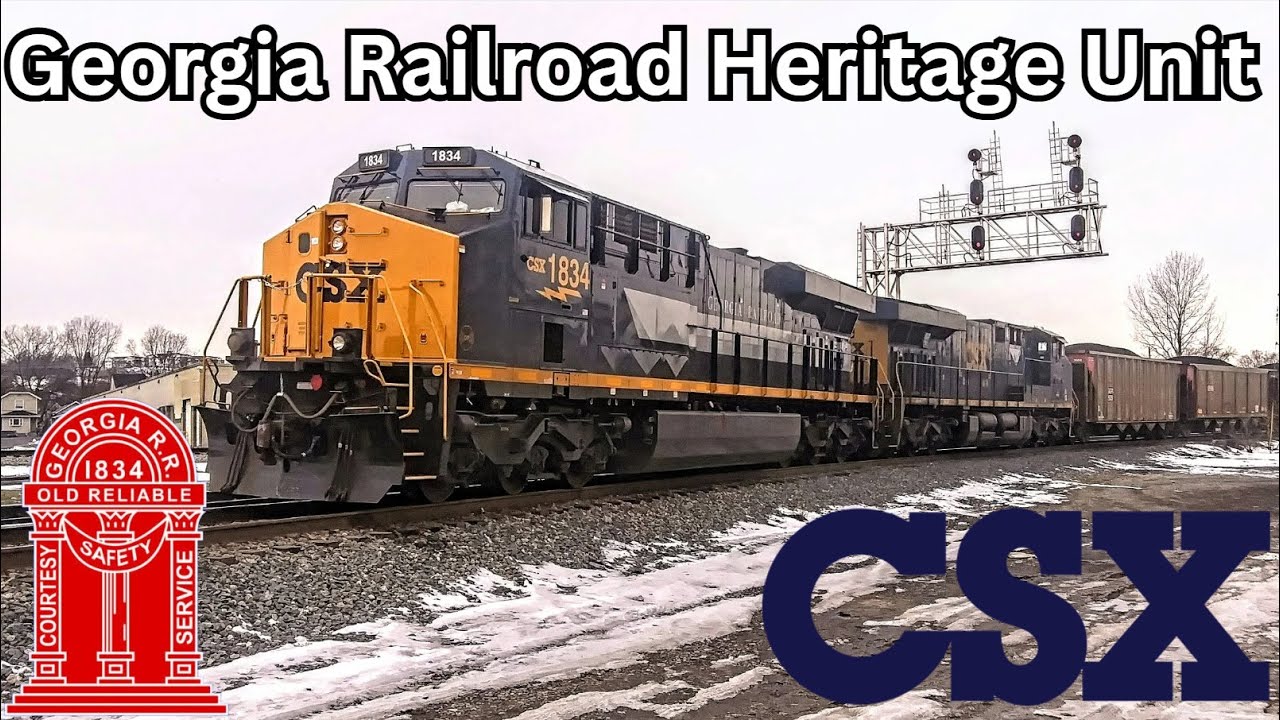 Railfanning in Covington KY Feat. CSX 1834 (Georgia Railway Heritage ...