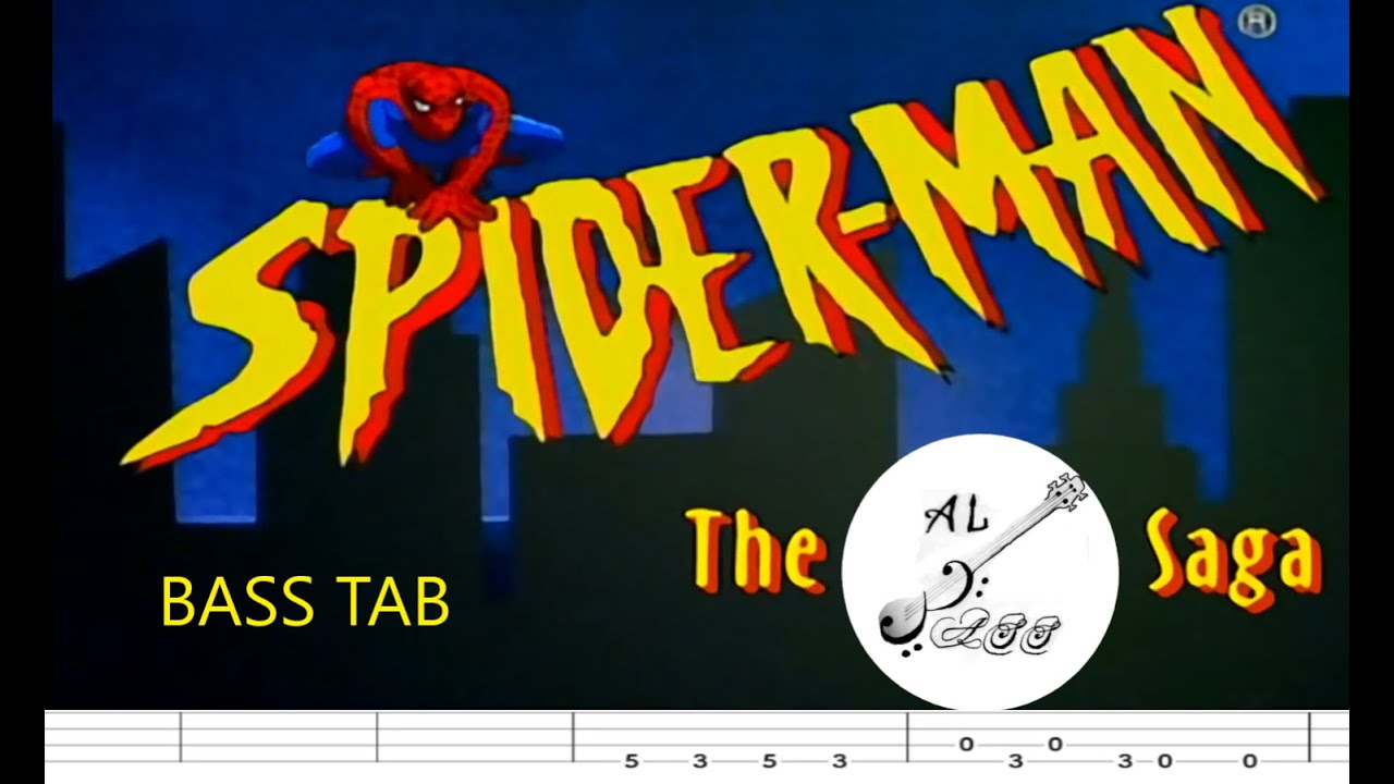 Spider Man TAS intro (Bass TAB) - YouTube