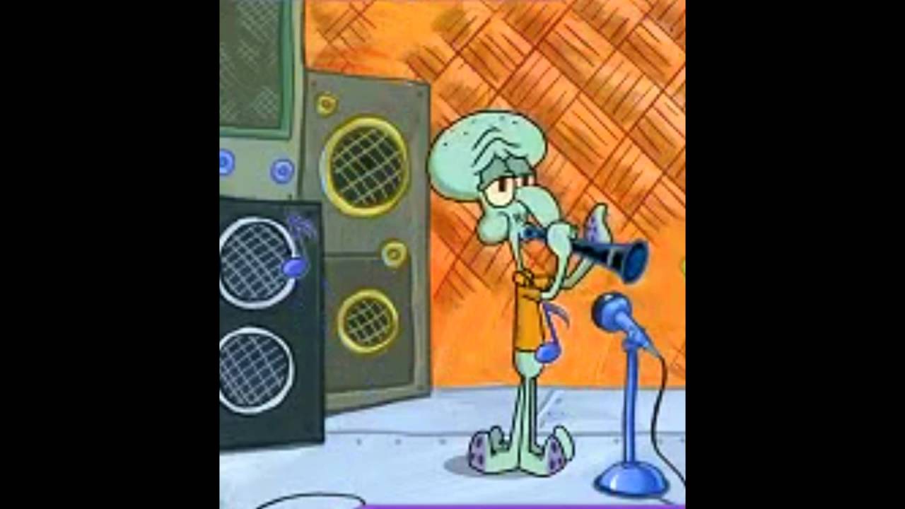 Squidward plays his new song Rainy Day Squid! - YouTube