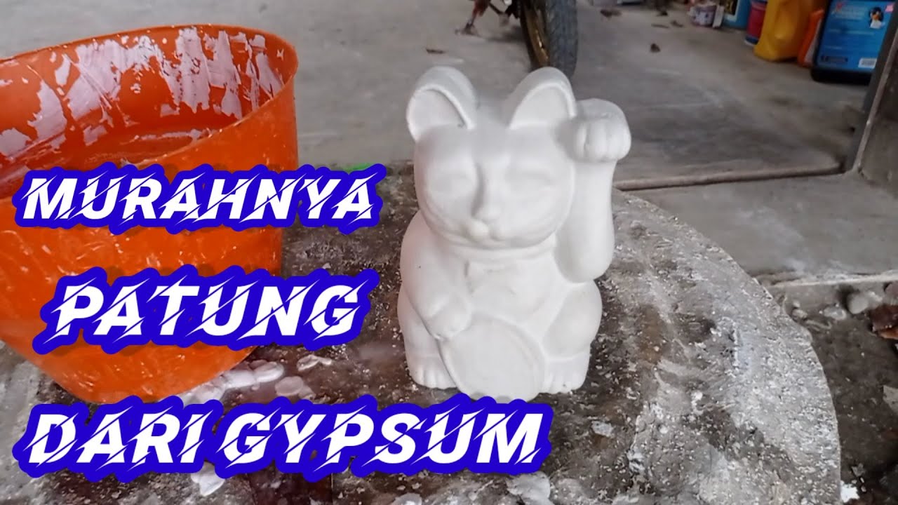 Membuat patung dari gypsum - YouTube