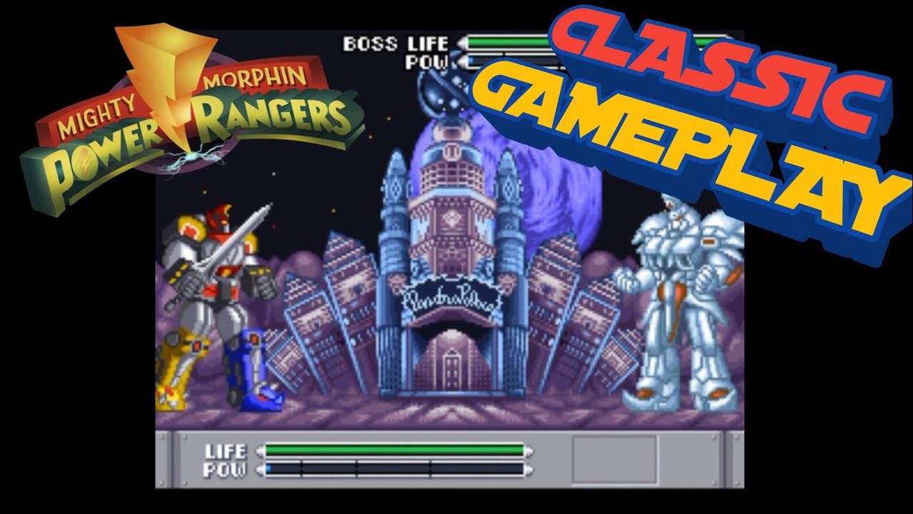 Mighty Morphin Power Rangers (SNES) Gameplay Full Playthrough (No ...
