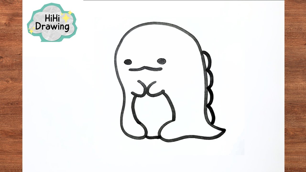 How to Draw Togake (Lizard) from Sumikkogurashi | Easy Drawing Step by ...