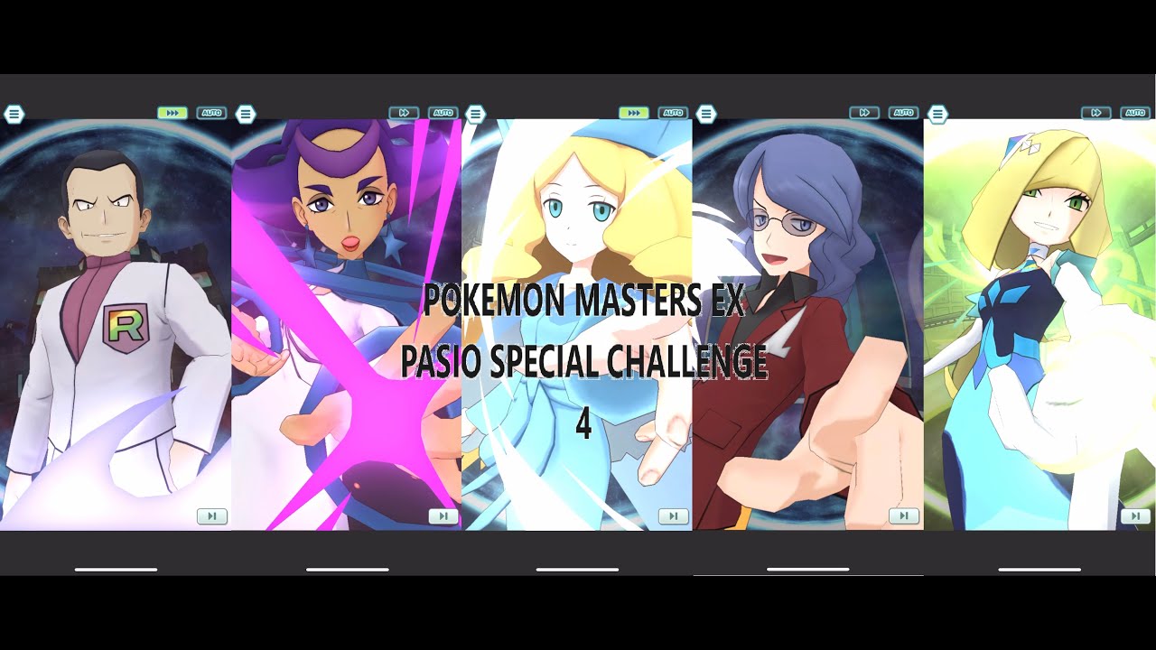 Pokémon Masters EX - Pasio Special Challenge 4 - YouTube