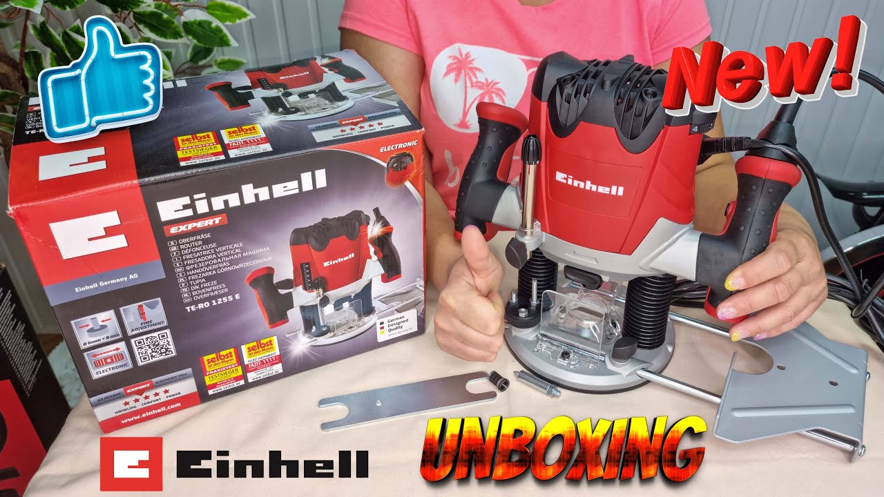 Einhell TE-RO 1255 E Power Router / 1200W Wood Router / Trimmer ...