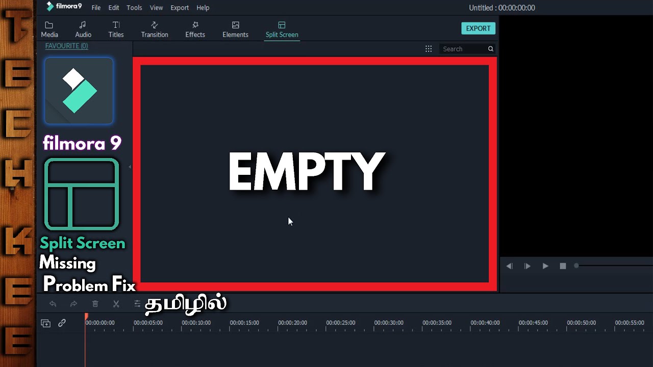 Filmora 9 Split Screen Problem Fix In Tamil| தமிழில் - YouTube