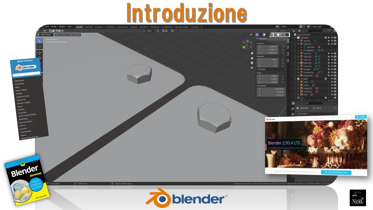 BLENDER 📏 1 - Introduzione - YouTube