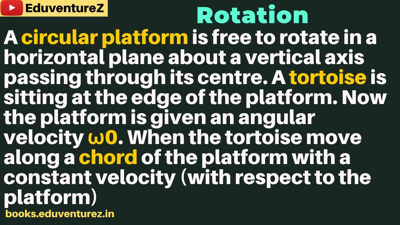 A circular platform is free to rotate in a horizontal plane about a ...