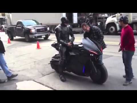 RoboCop On Set Motorcycle 2014 - YouTube