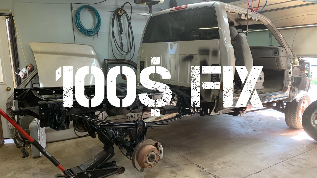 Rusted pickup truck frame - YouTube