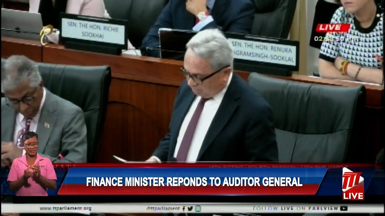 Finance Minister Responds To Auditor General - YouTube