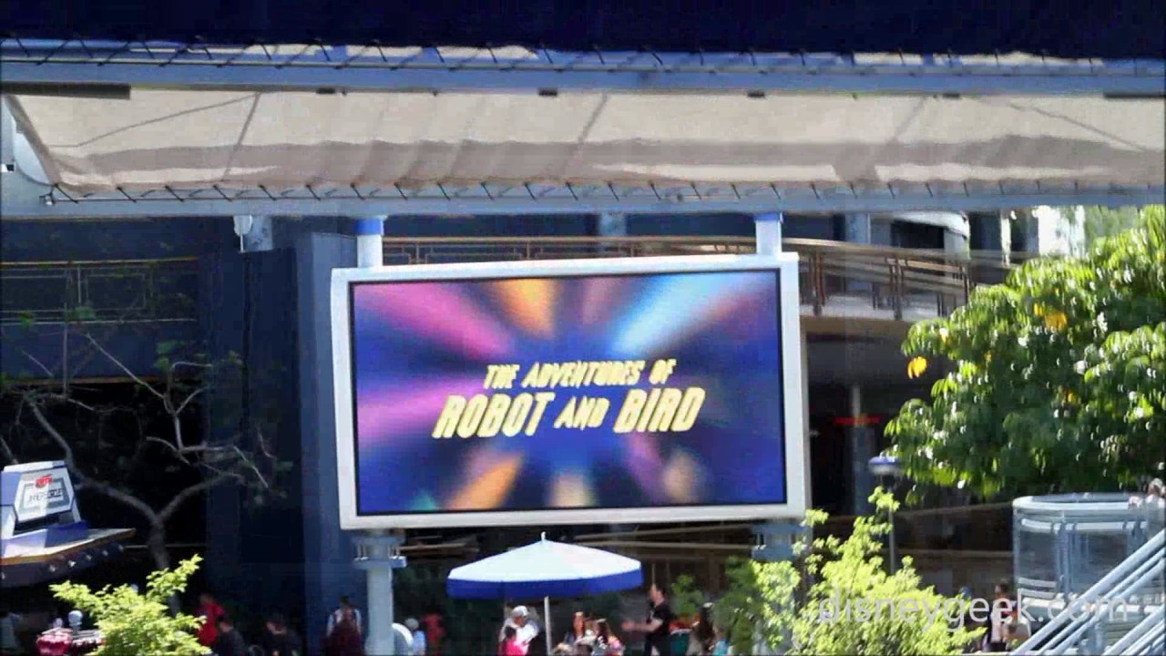 Disneyland: Autopia - Queue Big Screen Clips featuring ASIMO In Robot ...