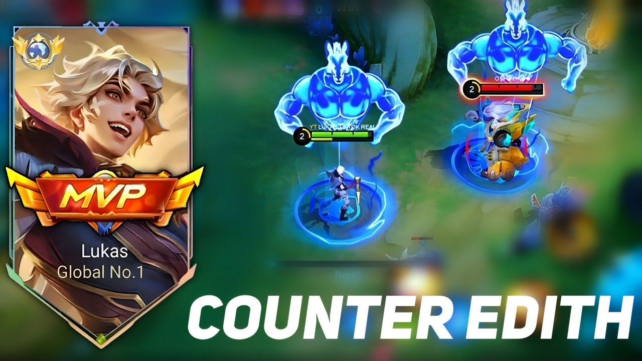 LUKAS VS EDITH EXP LANE‼️(who best explaner) BEST BUILD LUKAS 100% ...