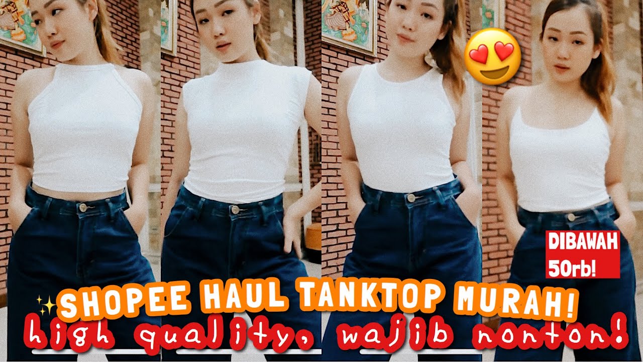 BELI TANKTOP HIGH QUALITY DIBAWAH 50RB! NYAMAN DAN TEBEL BAHANNYA ...