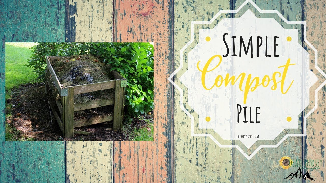 Simple Compost Pile - YouTube