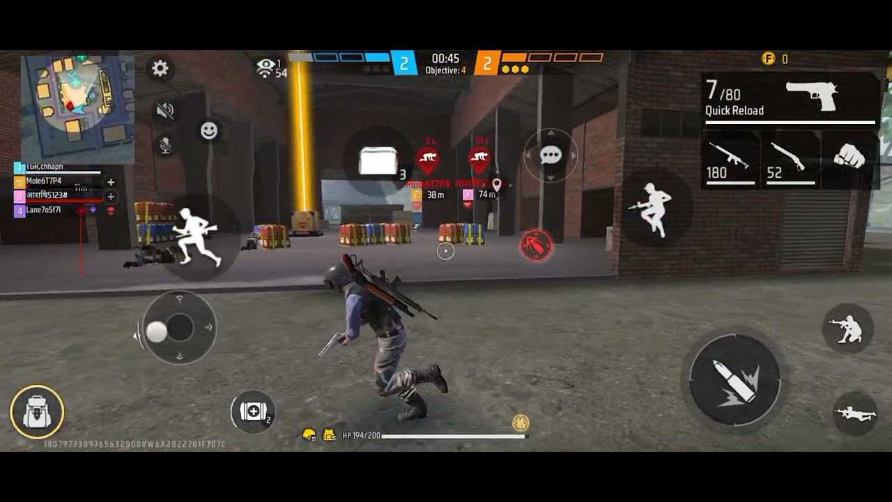 TGR chhapri xyz 1 vs 4 in CS rank free fire - YouTube