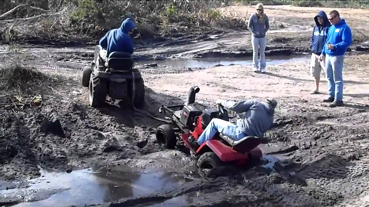 LAWNMOWER MUDDING FLIPOVER***MUD MOWER*** - YouTube