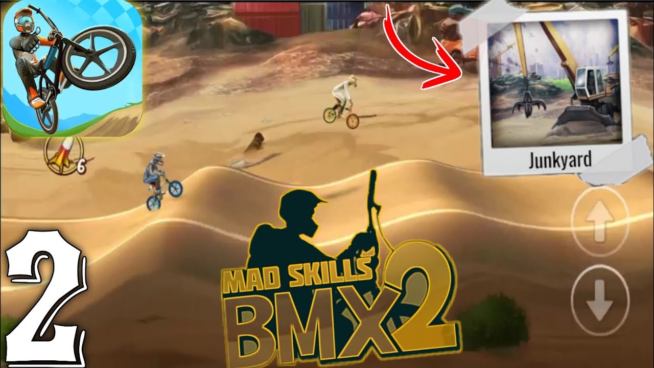 Mad Skills BMX2 | Junkyard Track 1-12| Android Gameplay Walkthrough Part-2| - YouTube