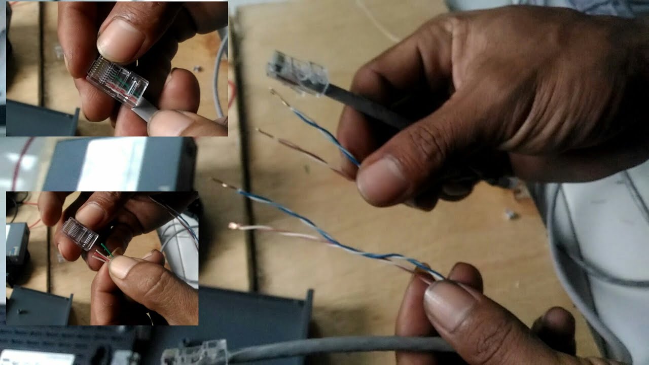 Cara pasang Connector RJ45 sistem Poe untuk pemula - YouTube