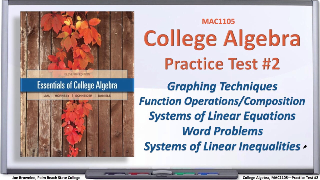 MAC1105 Practice Test #2: Introduction - YouTube